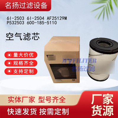 6I-2503 6I-2504空气滤芯 AF25129M P532503 600-185-5110空滤