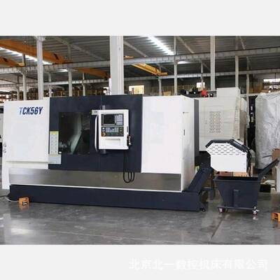 斜轨数控车床车铣复合厂家TCK56Y-1000斜车小型自动加工刀塔机