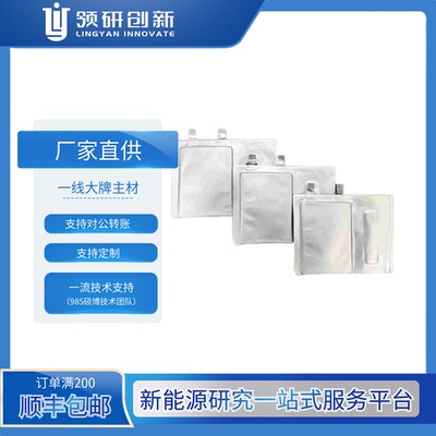 领研创新 NCM90 负极人造石墨 软包干电芯 规格齐全 可定制