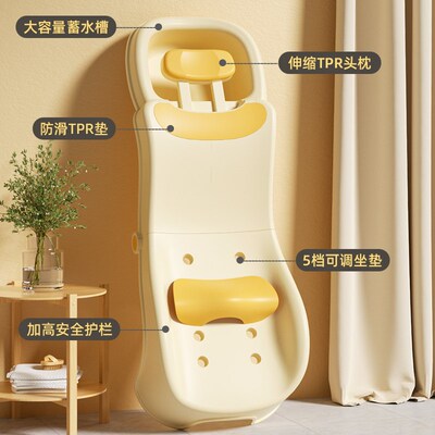 儿童洗头躺椅宝宝躺着p洗头发神器可折叠家用小孩洗发洗头床洗头