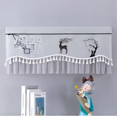 空调防尘罩新款开机不取挂机E挡风帘空调罩套挂式通用