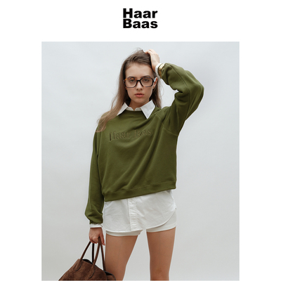 卫衣HaarBaas复古棉宽松