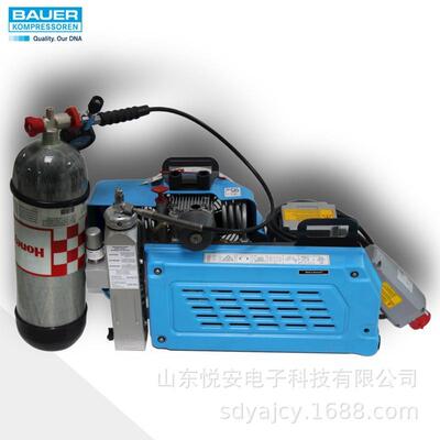 德国BAUER10BAUER1000空气压机正式呼吸气器充泵碳纤压维6.缩8L气