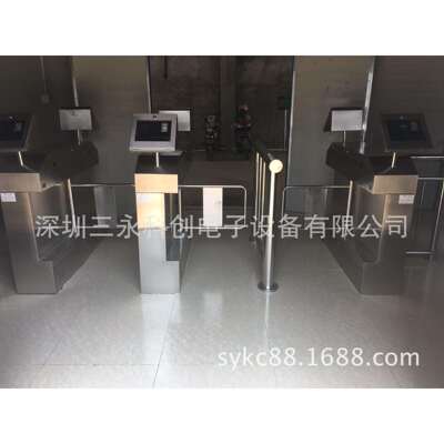工地场地上班打卡机器SY8088双机芯翼闸/挡闸 货源充足