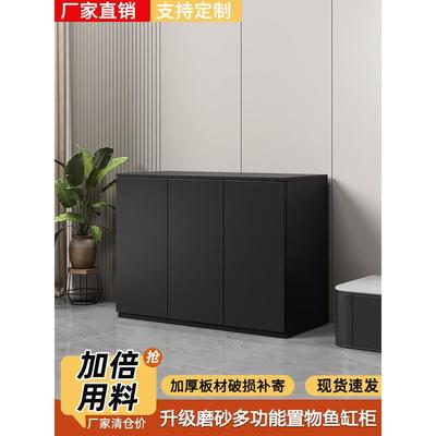 鱼缸底柜客厅小型简易家用水族馆底滤柜定制柜子承重放置柜鱼缸架