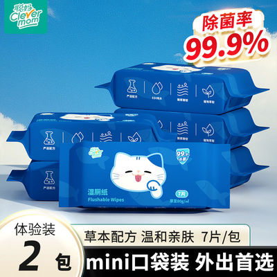 聪妈迷你湿厕纸便携小包孕妇女性专用厕纸湿巾擦屁股男士湿巾zd