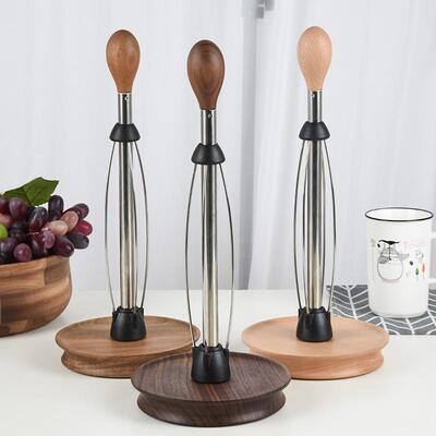 孔实木纸巾架免打DEQ保鲜膜懒人抹物布置卷架榉木纸纸巾立式置物