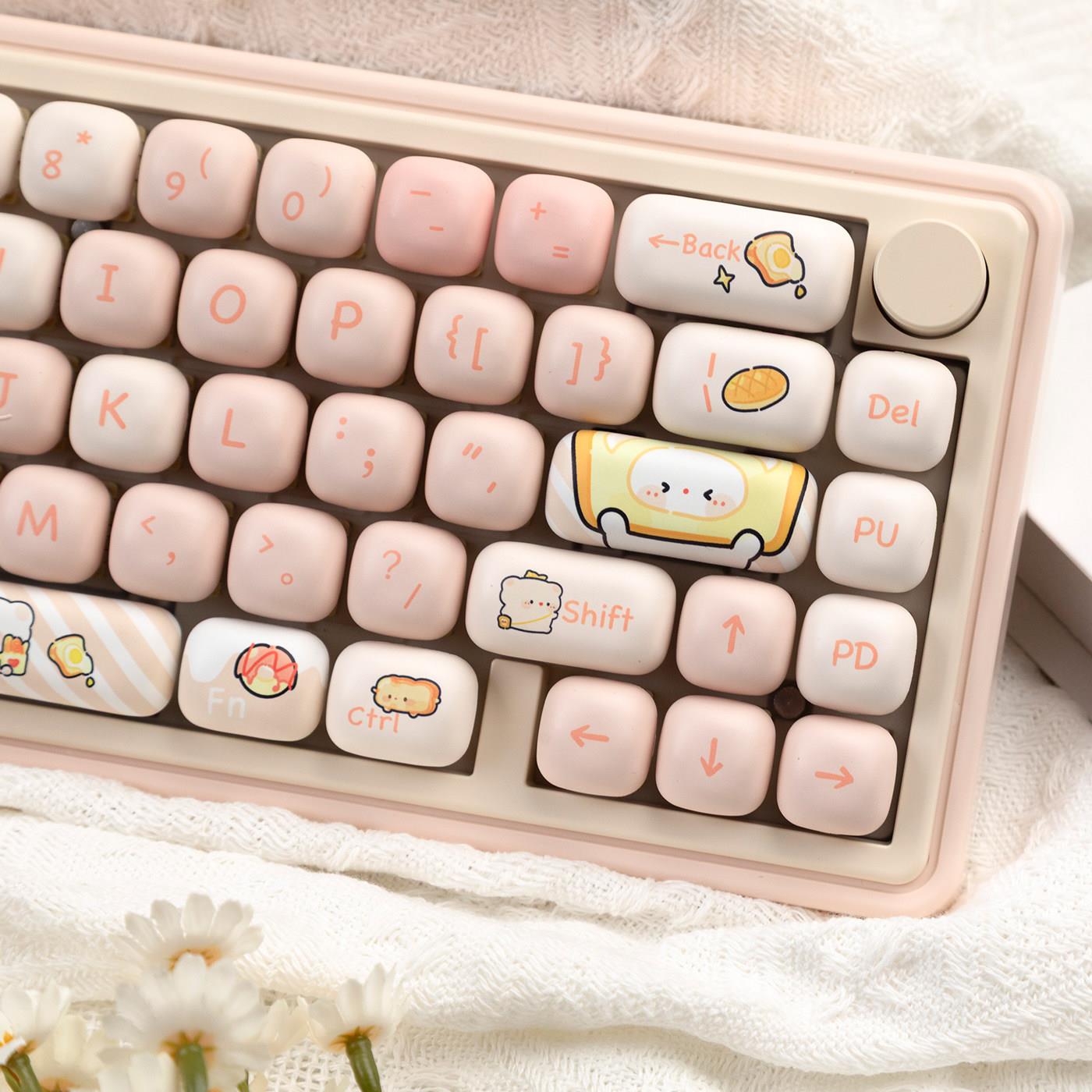 QMK65三模无线 线机械键盘有线 线gasket蓝牙静音客制化套件女生