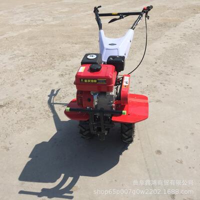 自走四驱微耕机微旋耕松土机手HLZ拉启动式微耕机7型.5马力旋耕机