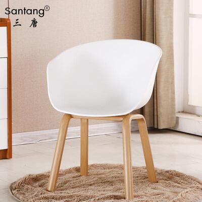 三唐简约代家用料餐ZVL椅盆椅宴会酒店办公会议椅P现P休闲塑椅