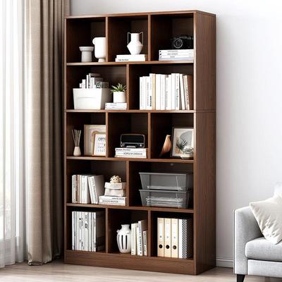 书柜置物架落地易收读纳储物柜子客卧厅室分层格子柜书架SG0070阅