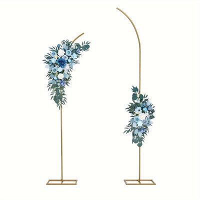 set Metal Balloon Arch Backdrop Stand set Of 2 Golden跨境