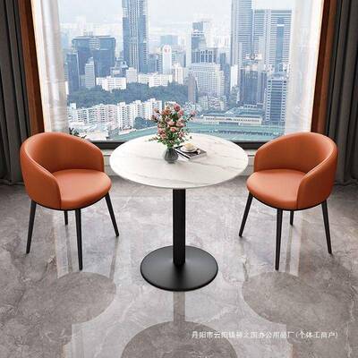 台休闲茶桌椅阳组两合一桌椅卧室办茶公室接待小圆UIP桌洽谈桌子