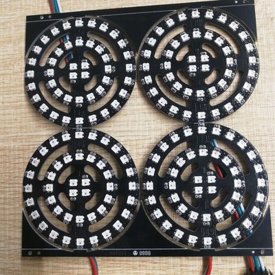 SK6812 3535 RGB幻彩圆环 5V  44J个灯珠内置IC 单点单控风火轮
