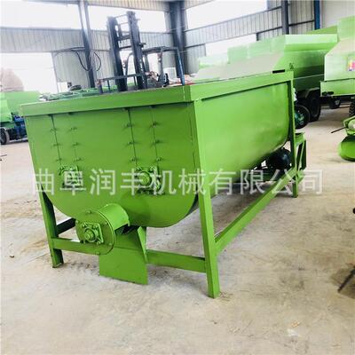 牛羊方饲料配搅拌器养秆殖用牧场拌饲料搅拌料双机蛟龙牧场秸混合