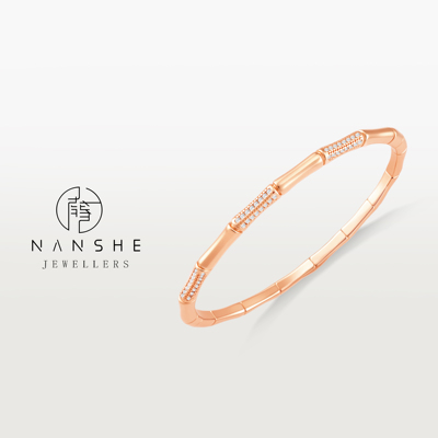 NANSHE/南奢 轻奢竹节手镯简约百搭insL2380