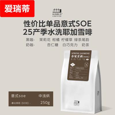 MARUS马路咖啡 春见茉莉SOE水洗耶加雪啡单一意式咖啡豆中浅烘焙