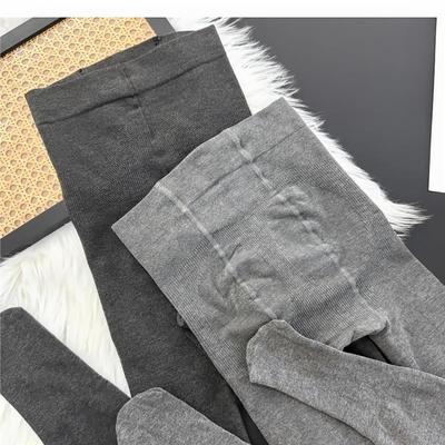 灰色打底裤女秋薄款外穿新款压力显瘦黑色秋冬加绒保暖薄绒连裤袜