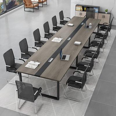 会议桌长桌简约现代办公桌椅组合会议室大小型开会长条桌子工作台