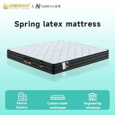 跨境出口公寓酒店床垫Hotel mattresses天然乳胶床垫压缩卷包