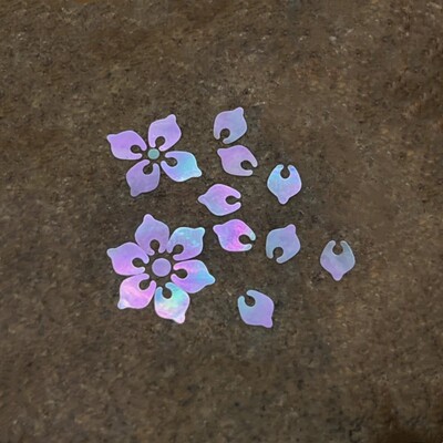 宝相花瓣螺钿片夜光贝白蝶贝