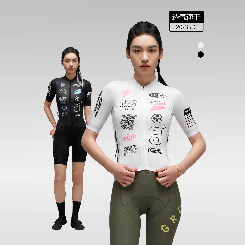 新款长袖骑行服女款公路车骑行速干上衣男款自行车透气短袖防晒衣