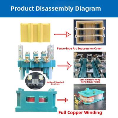 交流接触器CJ20-100A 160A250A400A630A63A 220V三相380V全银触点