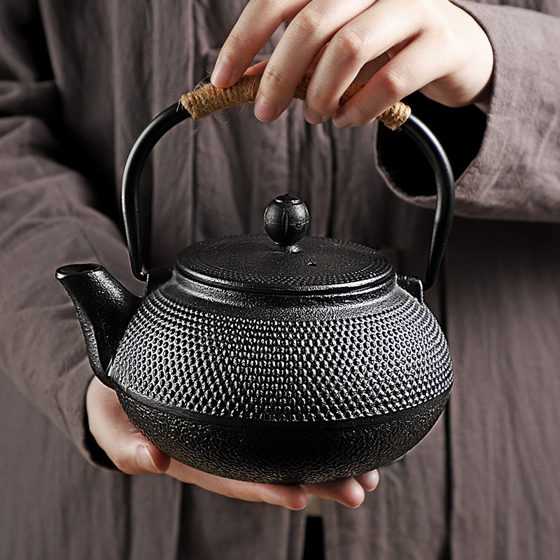 日式铸铁壶烧水泡茶壶套装电陶炉专用煮茶器炭火壶围炉明火茶炉壶