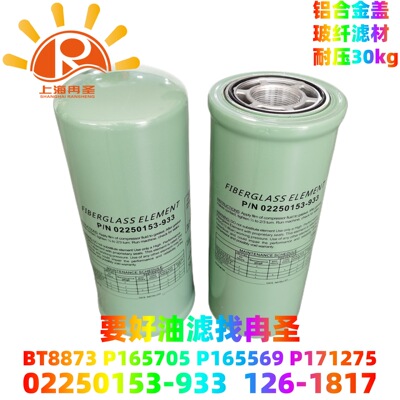 BT8873 P165705 P165569 P171275 02250153-933 126-1817 油滤