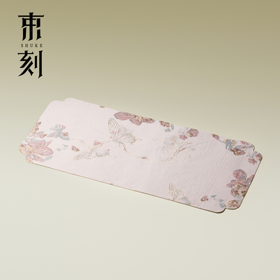 束刻精致兰芳浮雕织金双面茶席家用高档茶桌垫手工布艺壶垫干泡席