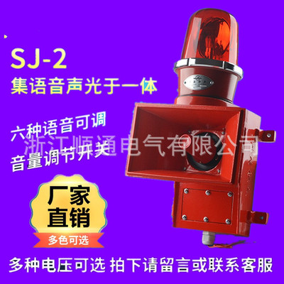 上海船厂SJ-2船用语音声光报警器SJ-II天车行车声光电子蜂鸣器DWJ