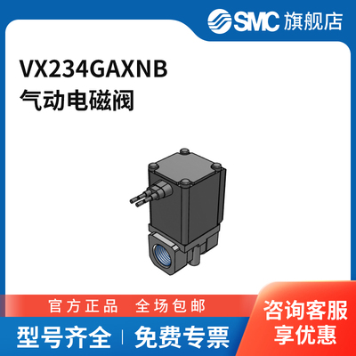 SMC官方正品VX21/22/23系列电磁阀VX234GAXNB两位两通DC24V