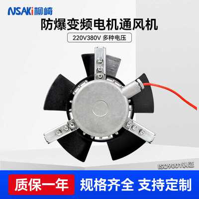 防爆变频电机通风机专用散热风扇BG80/100/112/132/160/180机芯