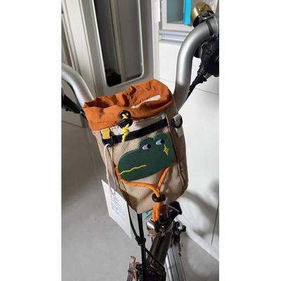 适用于布朗普顿小布前袋卡通硬币钱包自行车水瓶袋小布手机袋