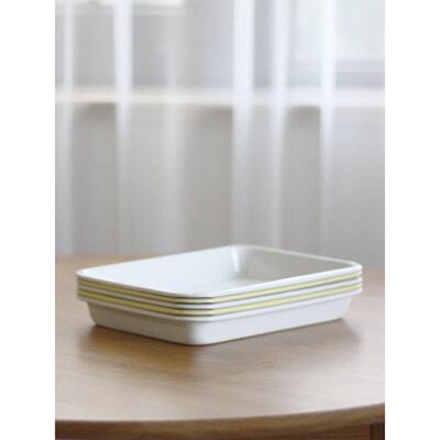 玉华石搪瓷卷边搪瓷托盘水果盘烤盘配菜可放入巴木达烤箱，有多种