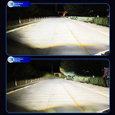 六铜管超亮Led汽车大灯H7强光9005远近集成H4镜头激光灯泡H11卡车