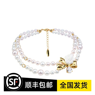 Le fame拉飞姆国内专柜代购 26 春玫瑰蝴蝶结项链 LF26C31RR352