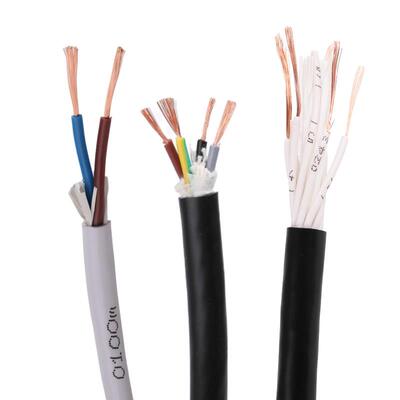 起帆电缆AVVR/RVV铜芯软电线2/3/4芯护套线0.5/2.5/4/6平方电源线