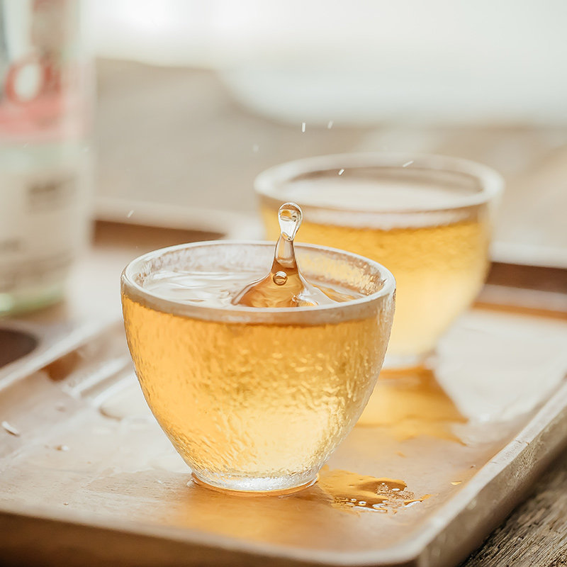 日式水晶果酒杯白酒烧酒米酒杯玻璃清酒烈酒青梅酒杨梅子酒小酒杯