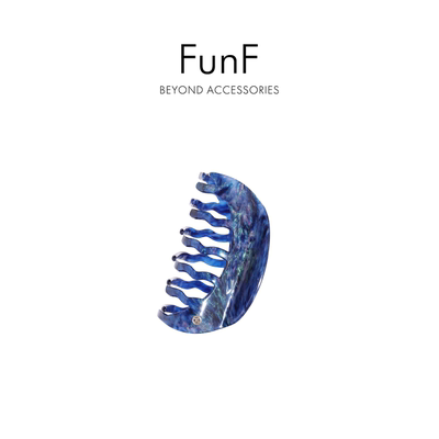 FunF/乐纷绮 弦月抓夹发量王者中大发量发夹气质醋酸抓夹鲨鱼夹
