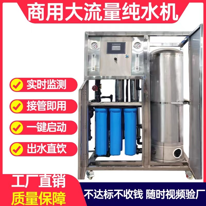 大型工业纯水机RO反渗透水处y理过滤净水器商用设备去离子水机直