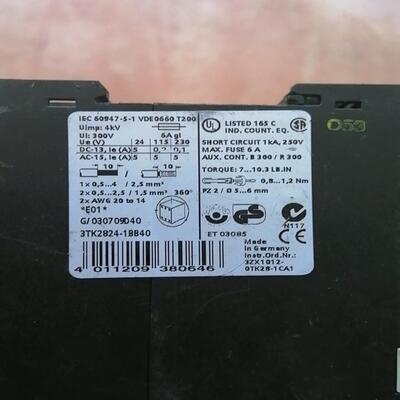 安全继电器3TK2824-1BB40件（基数电子）
