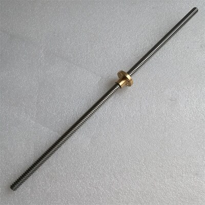 T型丝杠 T8X8丝杆 步进电机丝杆 3D雕刻机丝杆 300mm长度配螺母