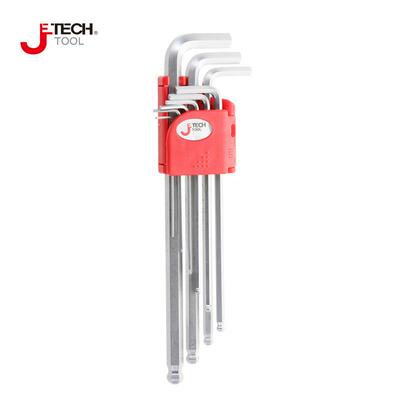 捷科内长角扳ZLI手套装7六/9/0件套标准长加特长1平头球头内六方