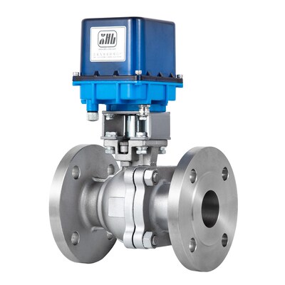 XHL  电动球阀DN15-DN50 法兰球阀 不锈钢 高平台 气动法兰