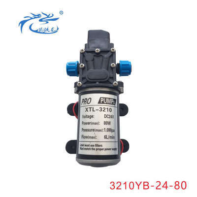 隔膜微型高压水泵打药自农用泵洗车12v24v80w果树电动吸喷雾器