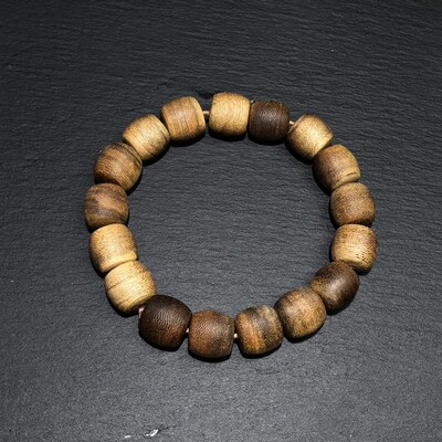 TT0349 莺歌绿奇楠沉香手链13mm单圈手串木质老.料盘玩首饰
