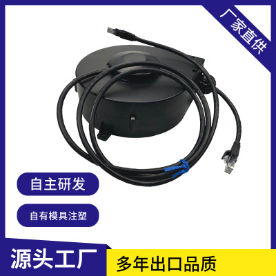 创和捷DYH-17031-10芯CAT-6网络信号线自动收卷盘绕线器伸缩线盘