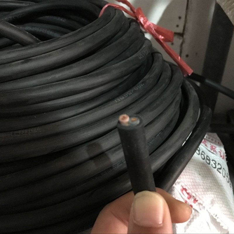 YZ2芯3芯4芯5芯橡胶0.75铜芯黑色护套电源线移动软线轻型设备电缆
