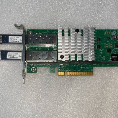 议价英特尔X520-SR2 双口万兆网卡 带2个模适用